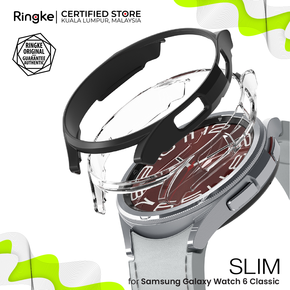 RINGKE® SLIM (2-Pack) Samsung Galaxy Watch 6 Classic Anti-Yellowing ...