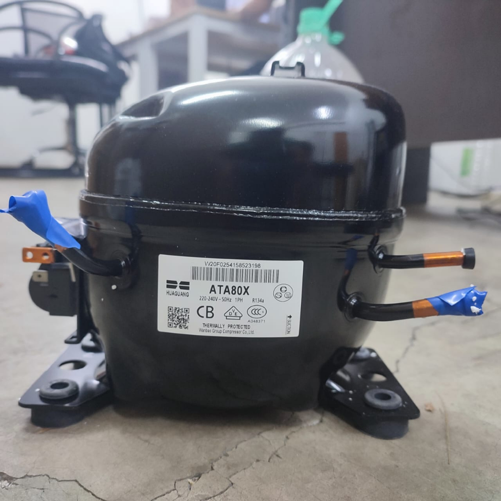 R134A REFRIGERATOR COMPRESSOR 1/4HP ATA80X Kompresor Peti Ais | Shopee ...