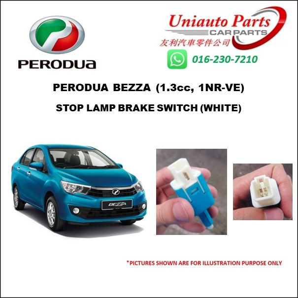PERODUA BEZZA (1.3cc, 1NR-VE) STOP LAMP BRAKE SWITCH (WHITE) | Shopee ...
