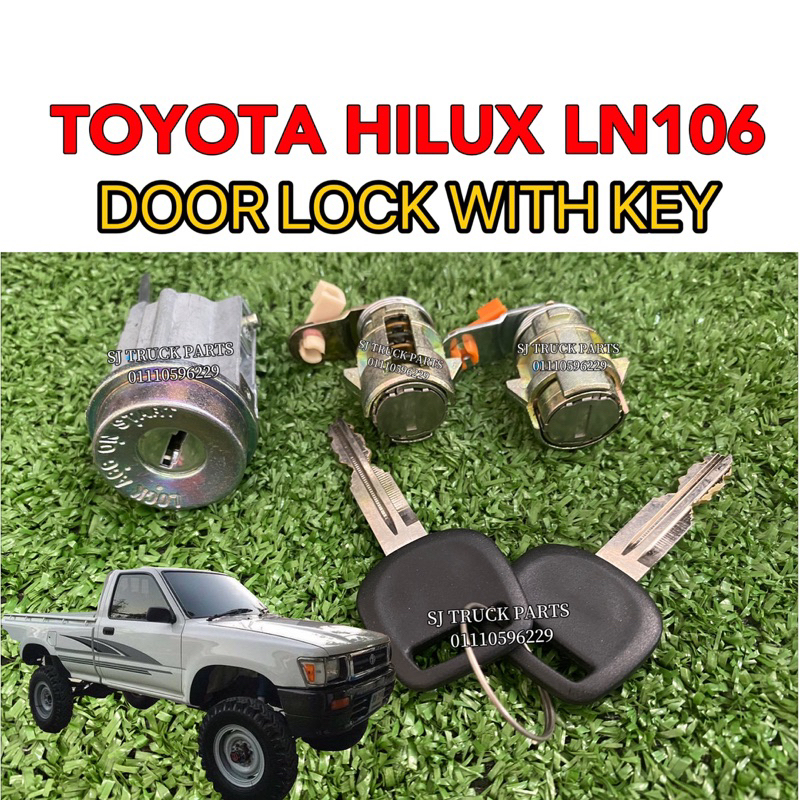TOYOTA HILUX LN106 LN107 RN85 4WD 2WD 1988 1997 DOOR LOCK KEY SET ...