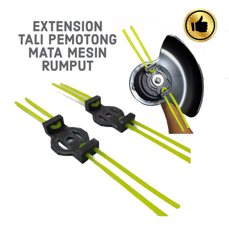 Extension tali pemotong mata mesin rumput elektrik cordless lawn ...