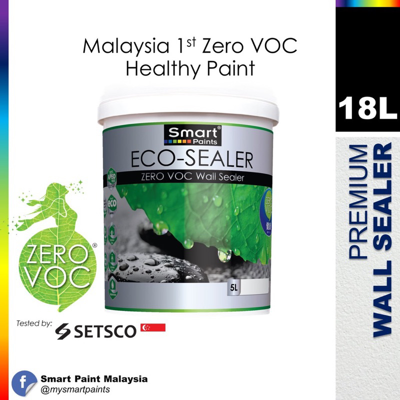 18L SMART PAINT ZERO VOC ECO SEALER | Shopee Malaysia