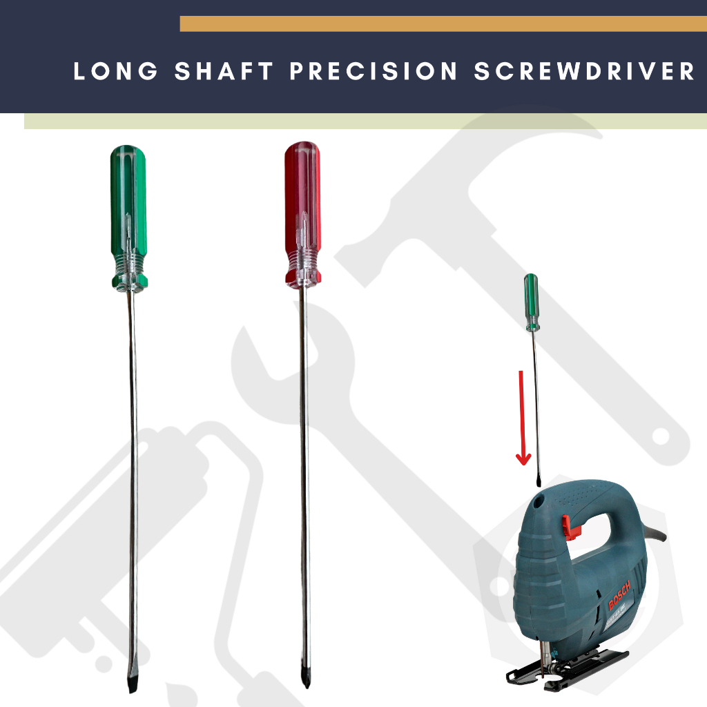 Long Shaft Precision Screwdriver Philip Head Screwdriver Flat Head ...