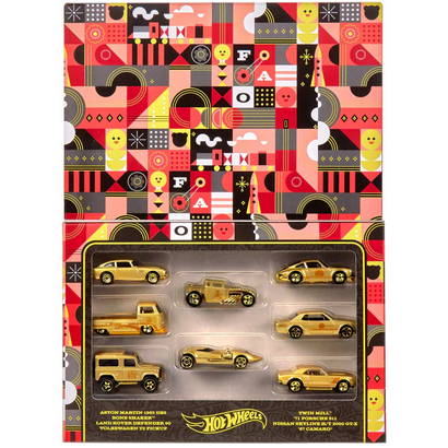 Hot Wheels F.A.O Schwarz Premium Set 8 Pcs Aston Martin, T2, Bone ...