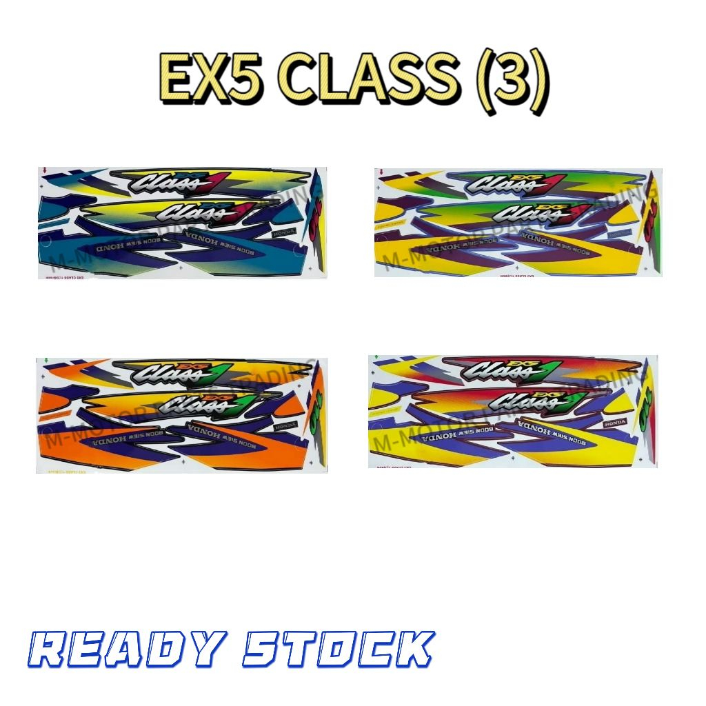 HONDA EX5 CLASS EX5C (3) BODY STICKER | Shopee Malaysia