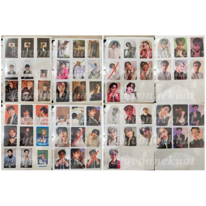 PENTAGON official photocards | JINHO HUI HONGSEOK SHINWON YEOONE YANAN ...