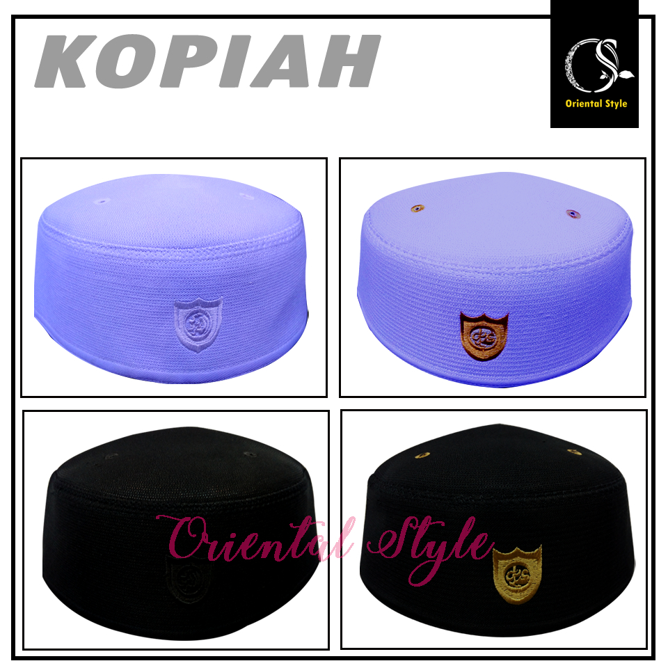 KOPIAH CIKGU HAJI ABDULLAH (Tradisional Melayu Cap) - BLACK/WHITE ...