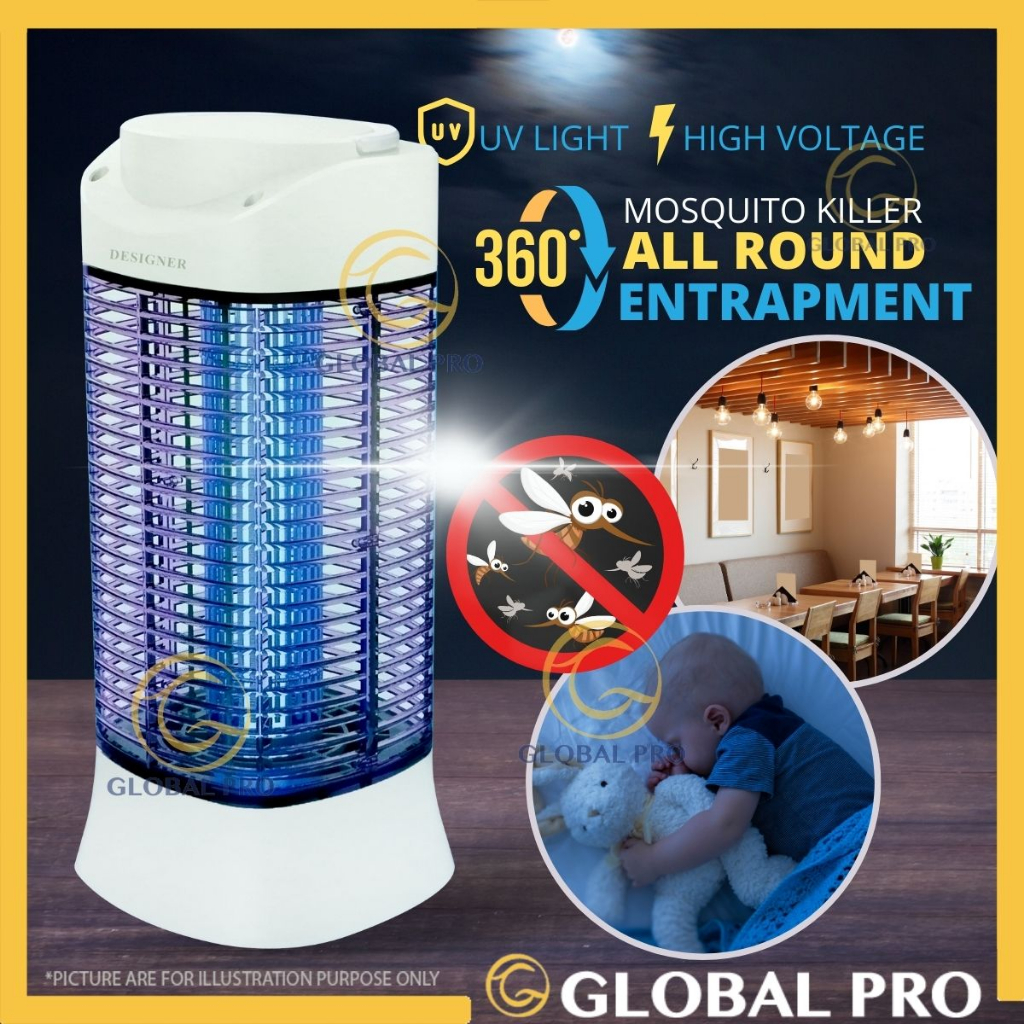 DESIGNER DF-38 10W LARGE Electronic Mosquito Killer Lamp Indoor Flying ...