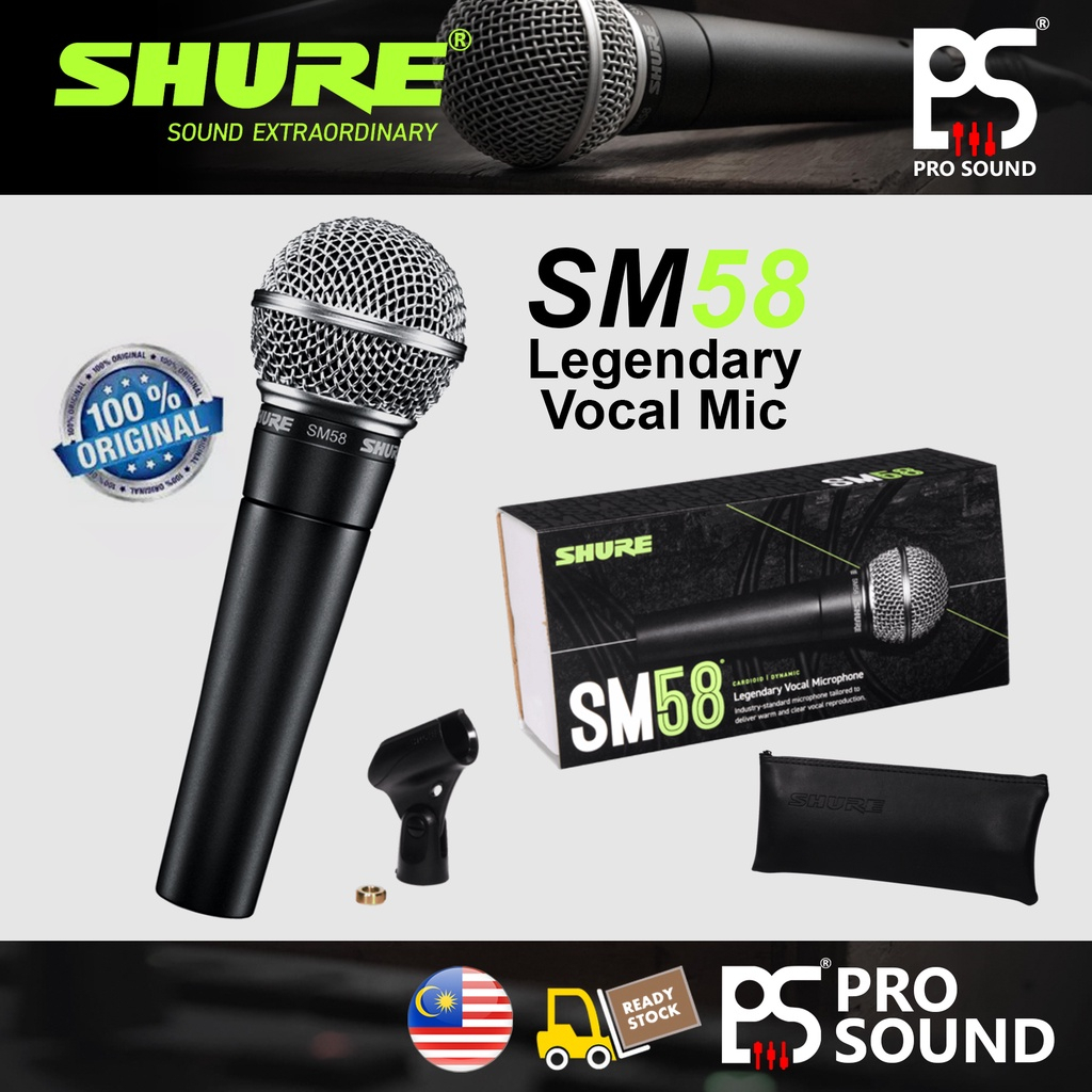SHURE SM58 LEGENDARY VOCAL MICROPHONE | Shopee Malaysia