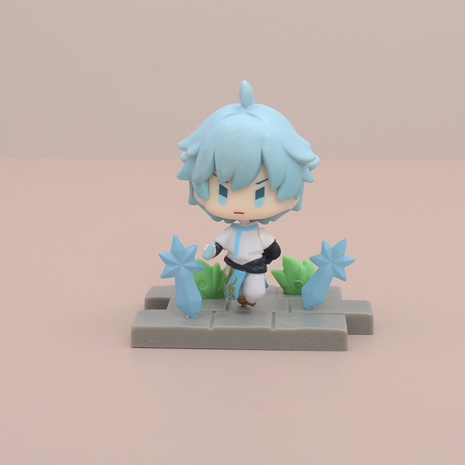 Genshin Impact Figure Mini Collection Klee Venti Kaeya Diluc Barbara ...