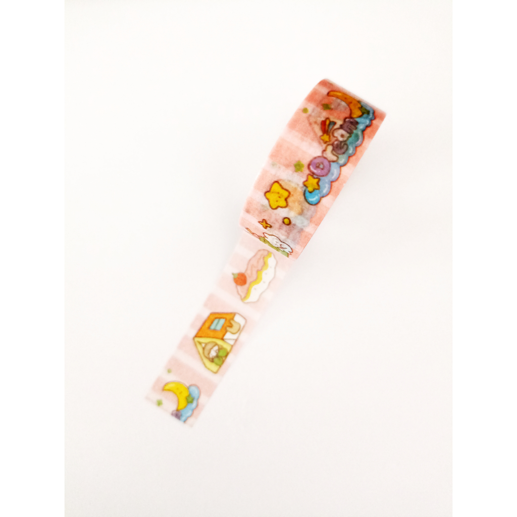 PALLEWELL 1 Roll Cute Cartoon Colorful Journal Decoration Washi Tape ...