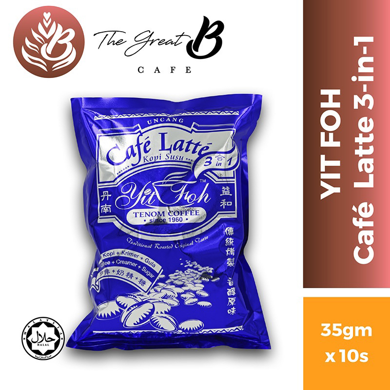 Yit Foh Tenom Coffee - Cafe Latte 3 in 1 10s x 35gm | Shopee Malaysia