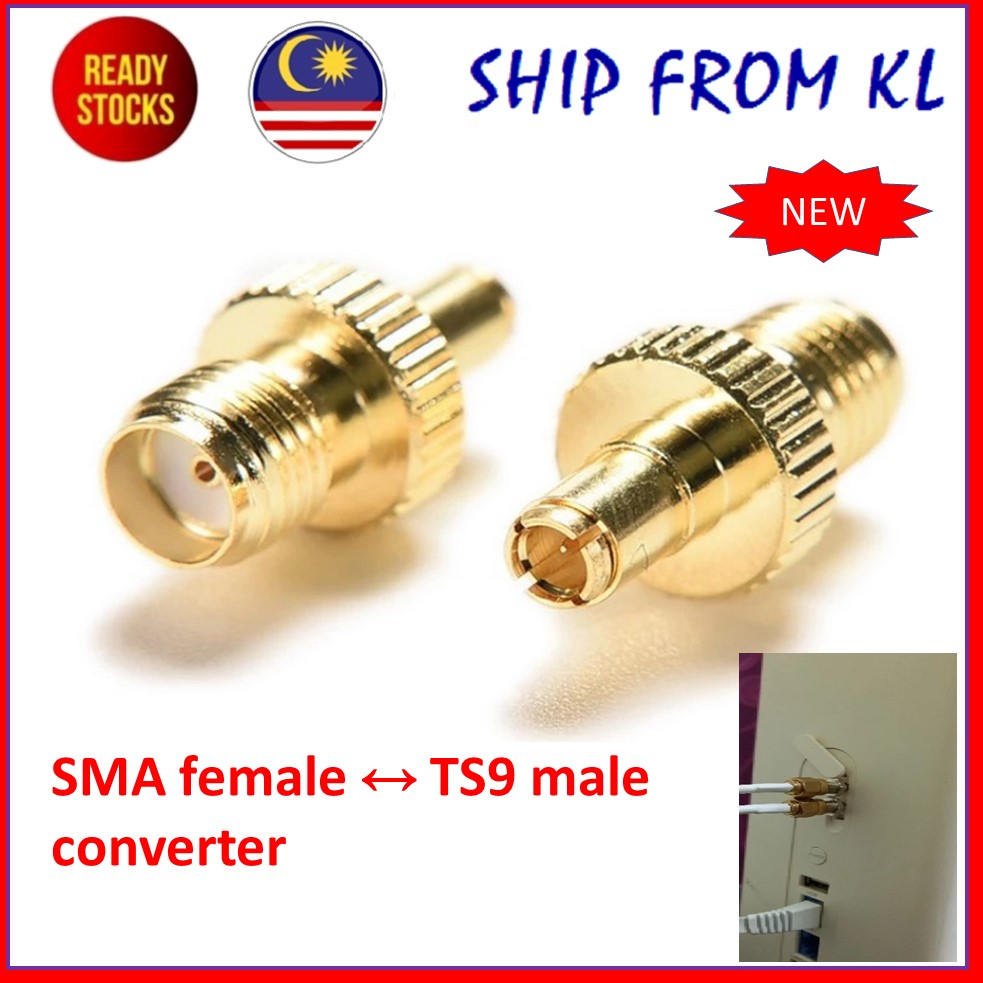 🔥ReadyStock🇲🇾🔥SMA Female to TS9 Male Adapter Converter for modem router ...