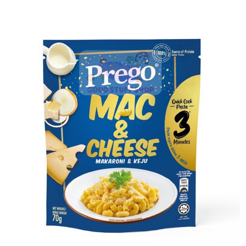 Prego Quick Cook 3Mins Pasta Mac&Cheese(70g) | Shopee Malaysia