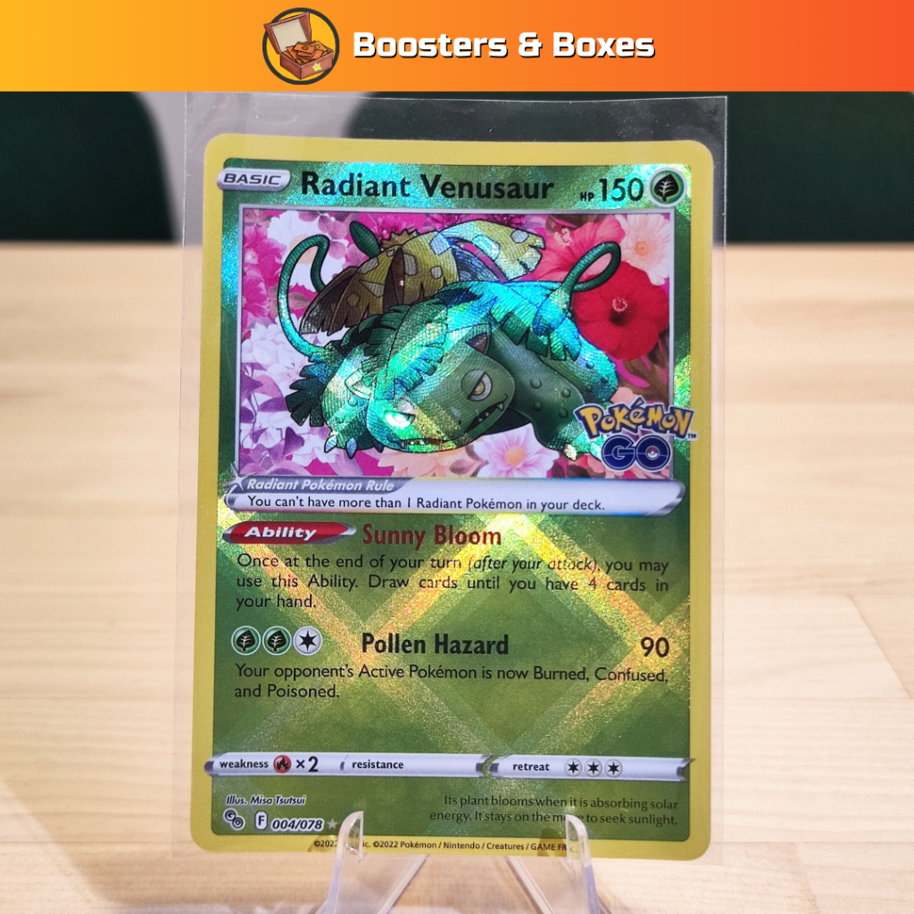 Radiant Venusaur (004/078) [Pokemon Go] | Shopee Malaysia