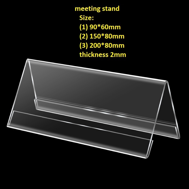 Meeting Stand for Table Display [Clear and Transparent] | Shopee Malaysia