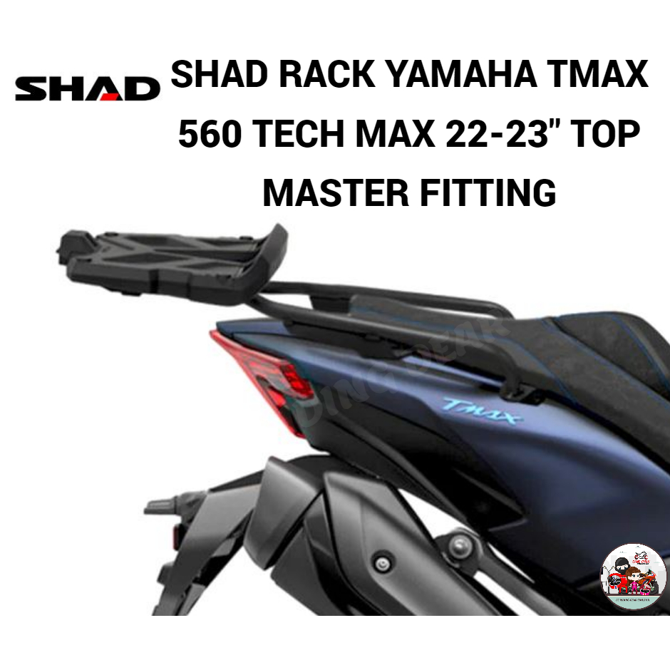 SHAD RACK YAMAHA TMAX 560 TECH MAX '17-'25 TOP MASTER FITTING Y0TX52ST ...