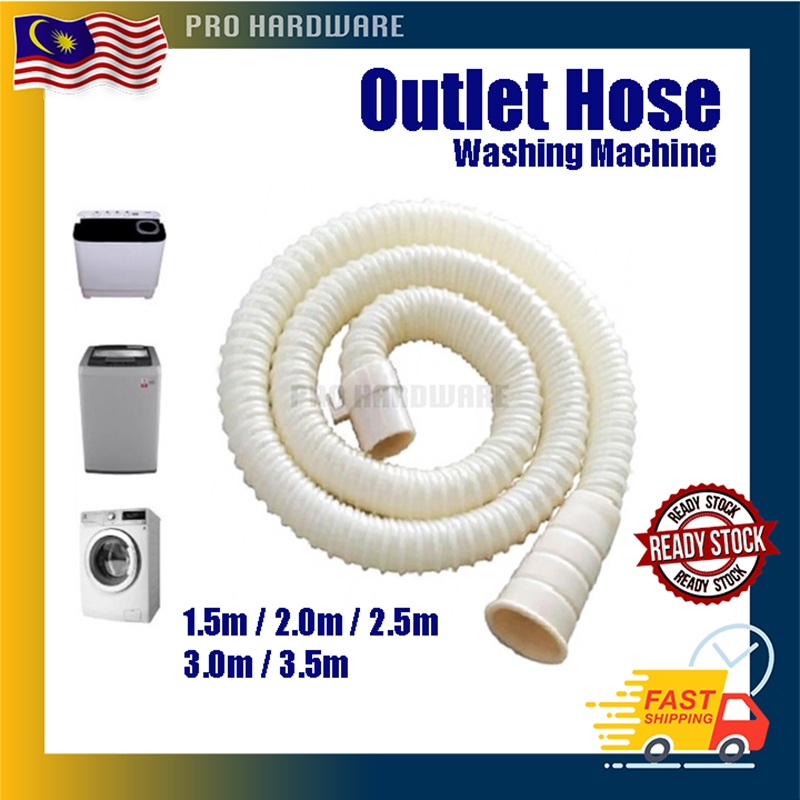 Washing Machine Drain Outlet Hose Pipe 2M 3M 5M 10M Paip Keluar Air ...