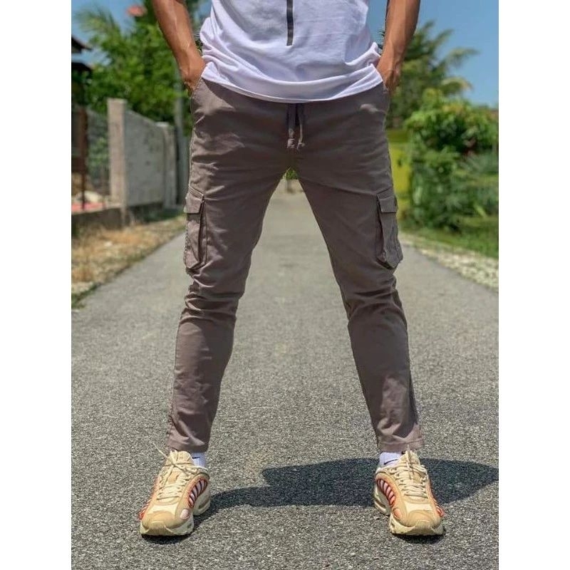 SELUAR CARGO SLACK 6 POCKET KAIN TEBAL CARGO SLACK PANTS SESUAI UNTUK ...