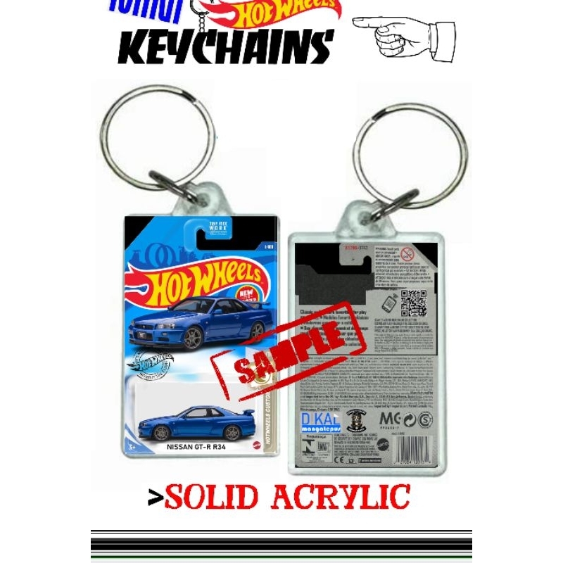 hot wheels mini keychain nissan gtr r34 2pcs | Shopee Malaysia