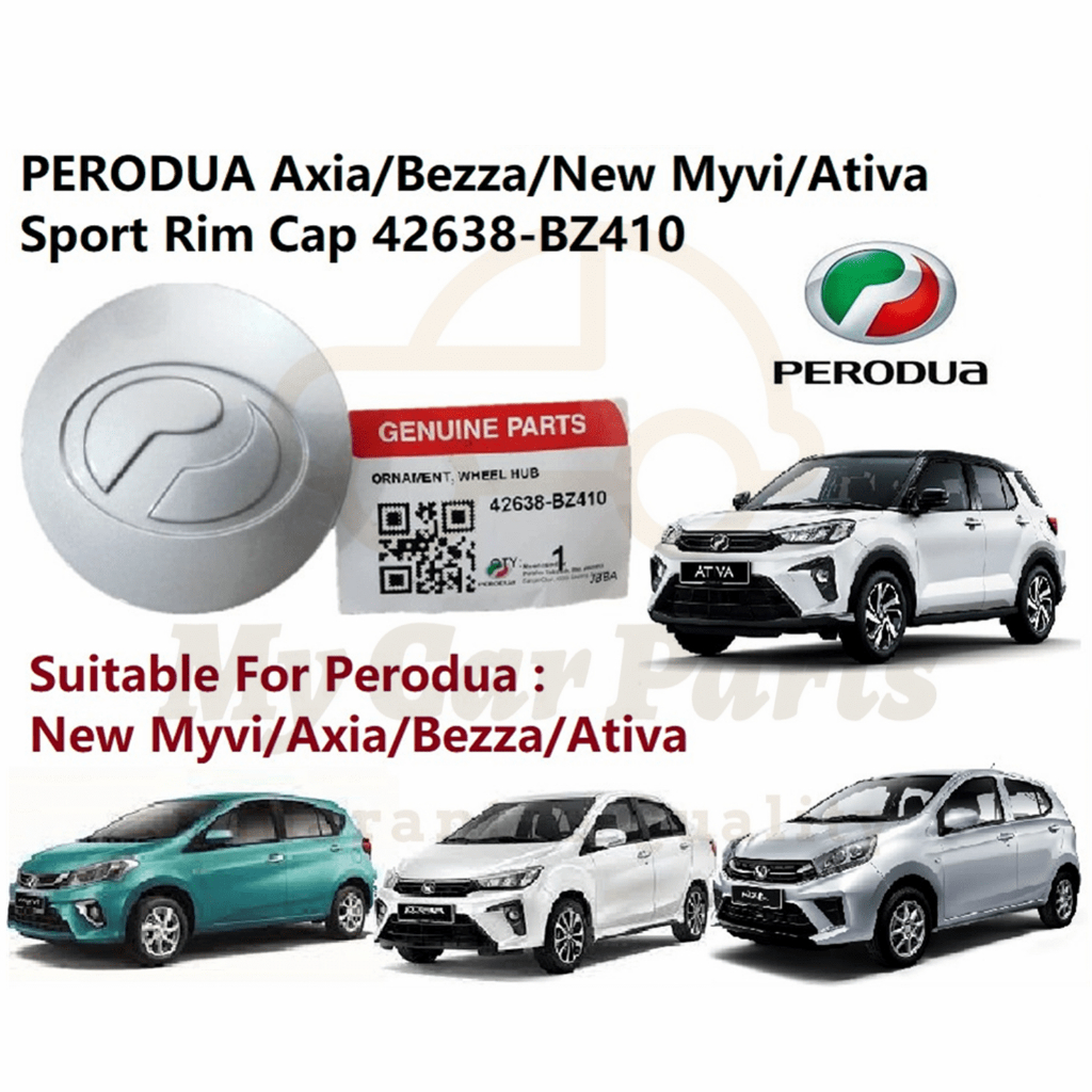 Perodua AXIA Bezza Ativa / New Myvi Sport Rim Cover (SILVER) | Shopee ...