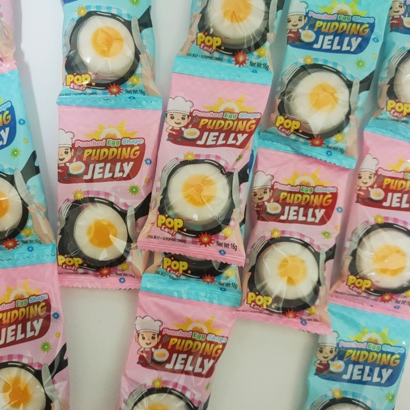 Diy Mini Poached Egg Shape Pudding Jelly With Popping Candy | Shopee ...
