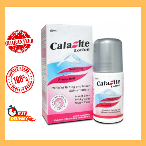 Calazite Calamine Lotion 60ml/melegakan Kegatalan & Ruam kulit(roll on ...