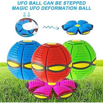 Magic Flying Saucer Ball UFO ball Flat Disc Ball Toy Outdoor Kid Sports ...