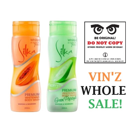 Silka Green Papaya Premium Whitening Body Wash (100ml/200ml) | Shopee ...