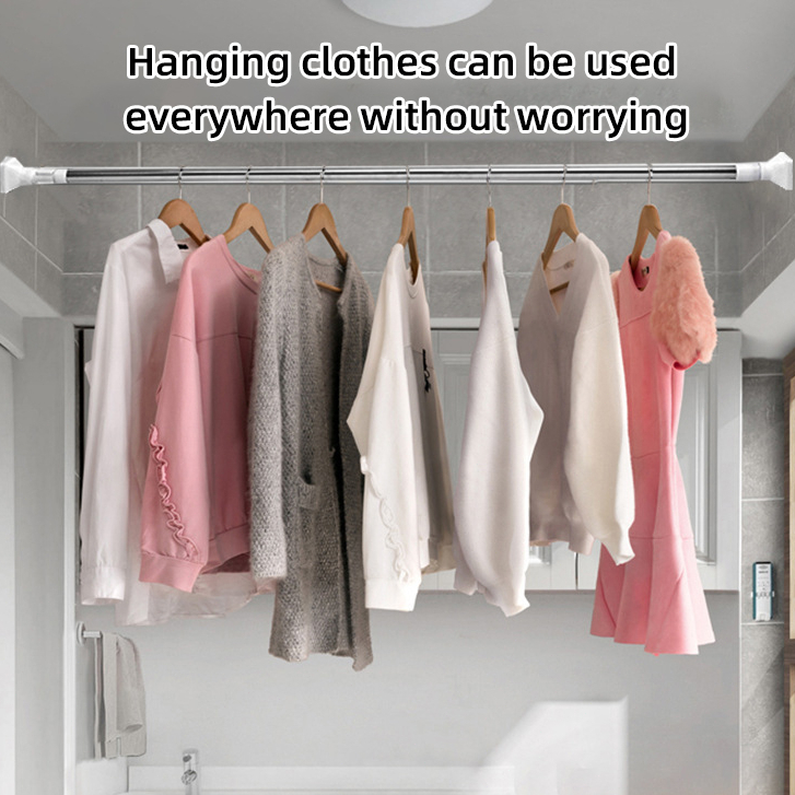 Bedroom Dormitory Sliding Curtain Suspension Rod Stainless Steel ...