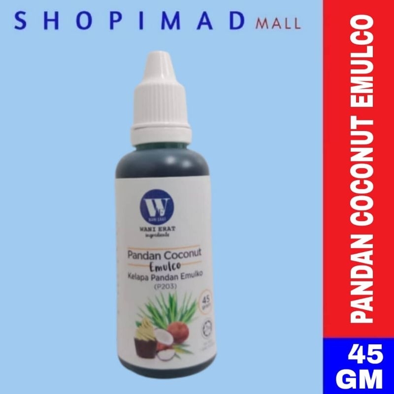 [45GM] PANDAN COCONUT EMULCO | PERISA PANDAN KELAPA | BAKING FLAVORING ...