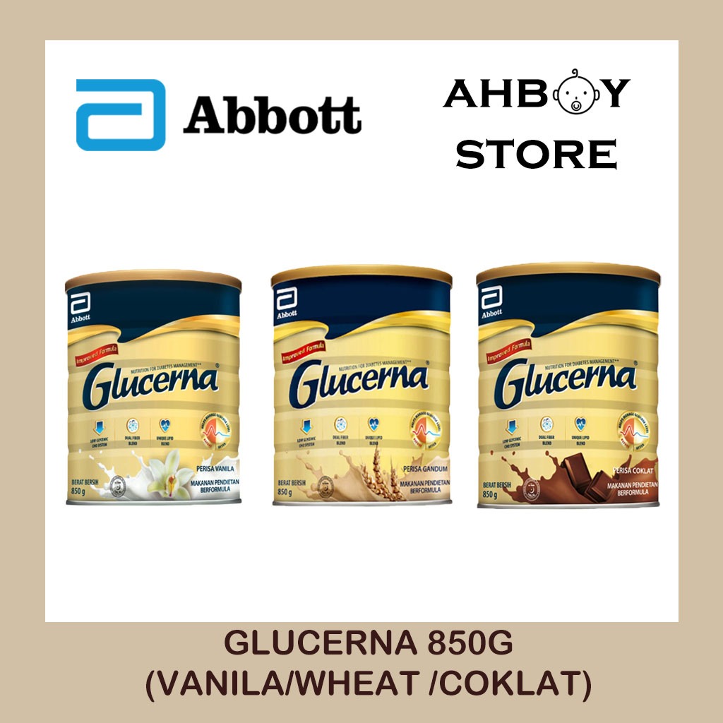 Abbott Glucerna 800g (Vanila/Coklat/Wheat) Exp10/2025 | Shopee Malaysia