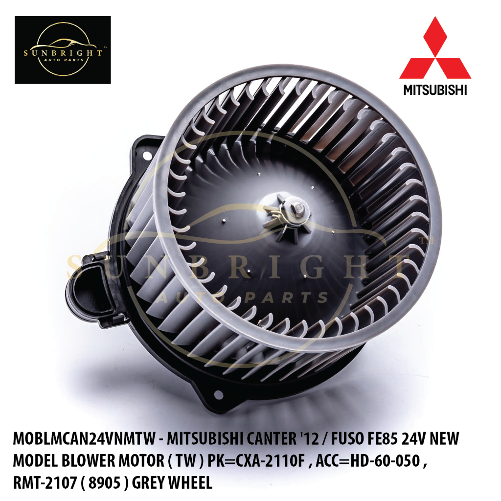 MITSUBISHI CANTER '12 FE83PG / FUSO FE85 24V NEW MODEL BLOWER MOTOR ...