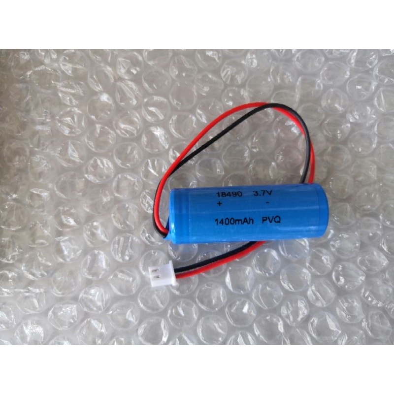 Bateri boleh dicas semula.Li-ion Rechargeable battery 18490 1400mAh ...