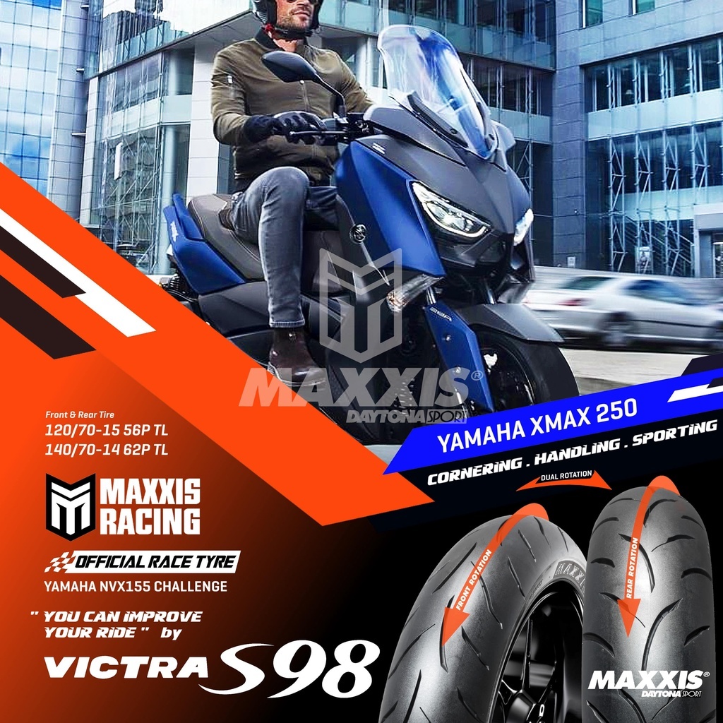 TAYAR BELAKANG 140/70-14 MAXXIS VICTRA S98 FOR YAMAHA XMAX / HONDA ...