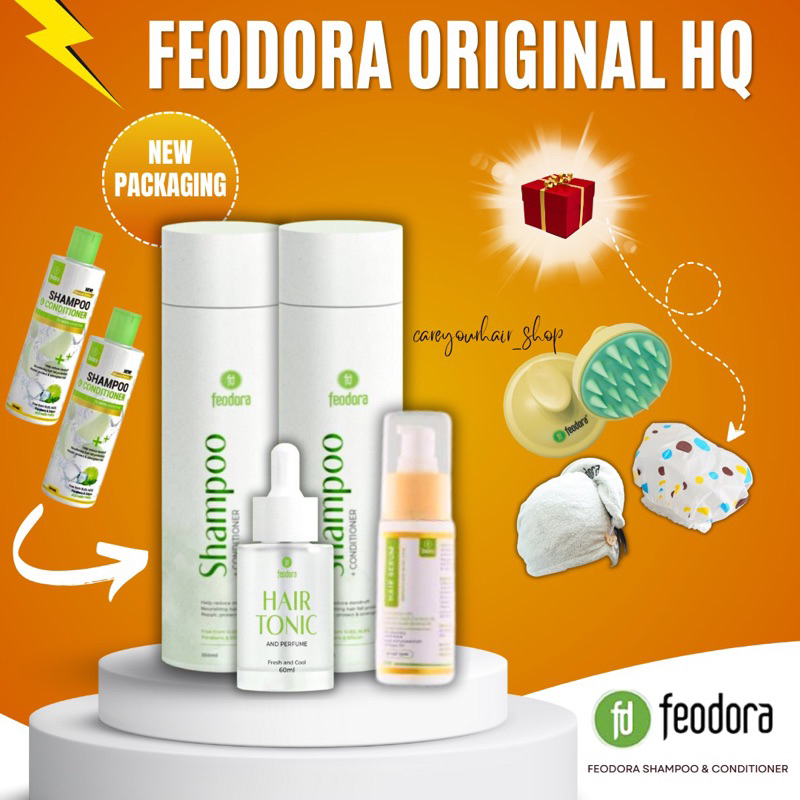 FEODORA SHAMPOO & CONDITIONER ORIGINAL HQ FEODORA | Shopee Malaysia