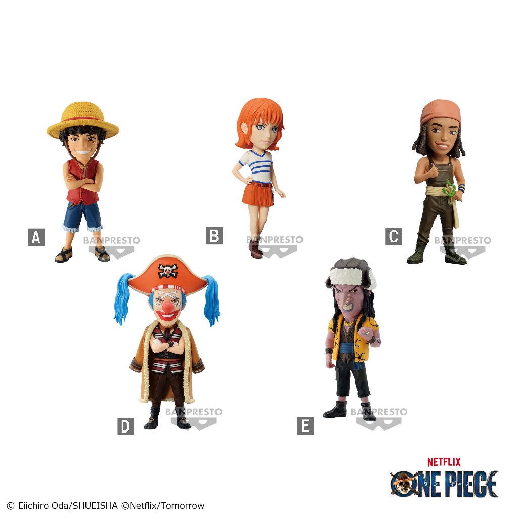 【Ready Stock】Banpresto One Piece Netflix WCF Luffy Nami Usopp Buggy ...