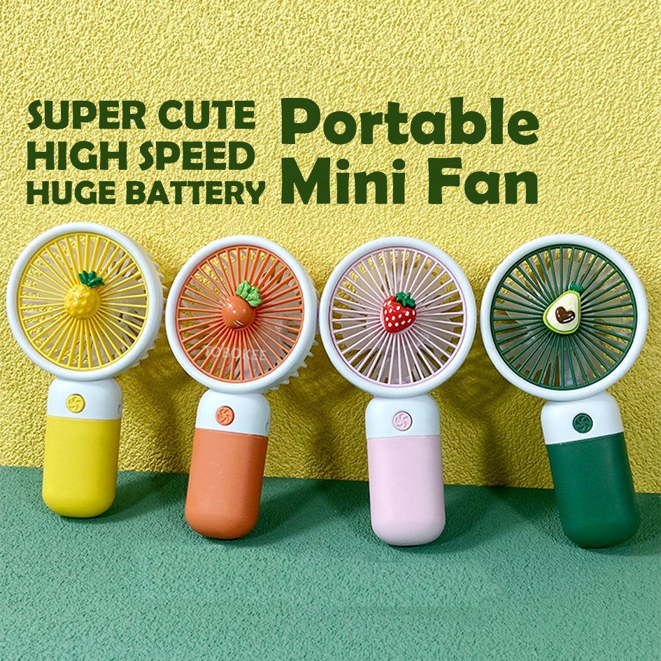 2023 Kipas Mini Cute Mini Fan Rechargeable Usb Fan Strong Wind Portable ...