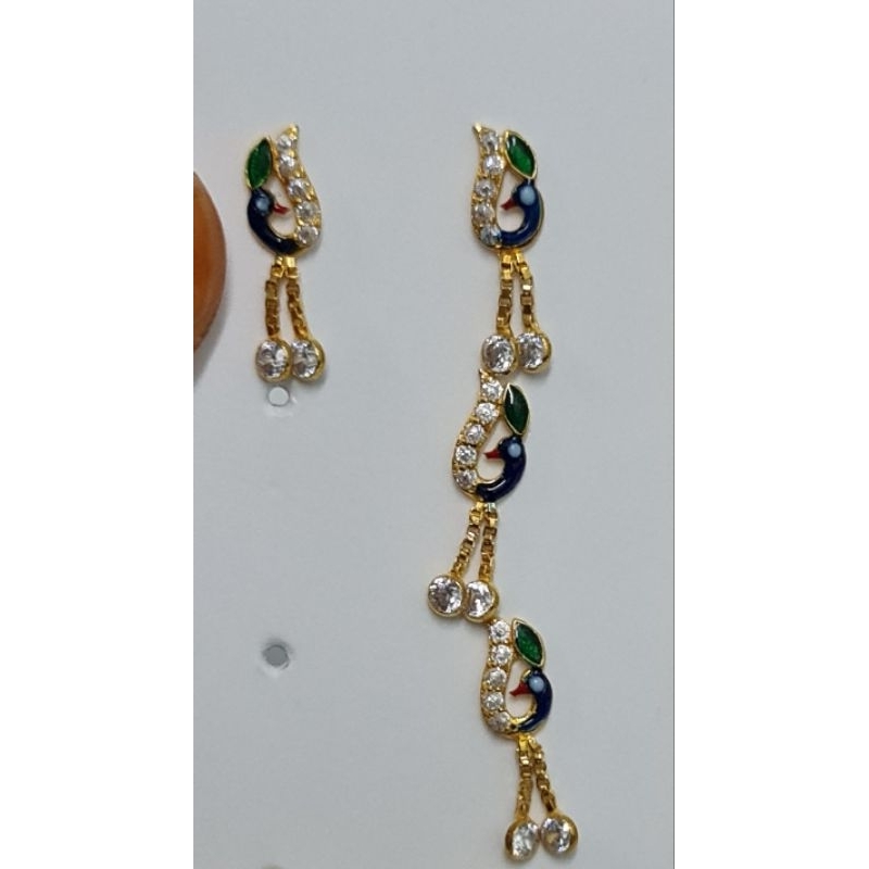 3 chain peacock hanging mukuthi | Shopee Malaysia