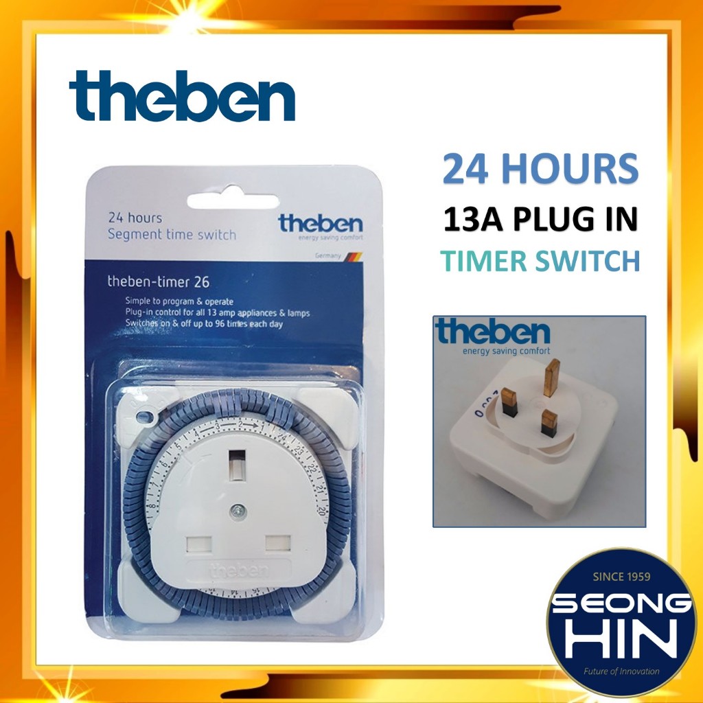 theben 13A Plug in Segment Time Switch (Germany) Timer | Shopee Malaysia