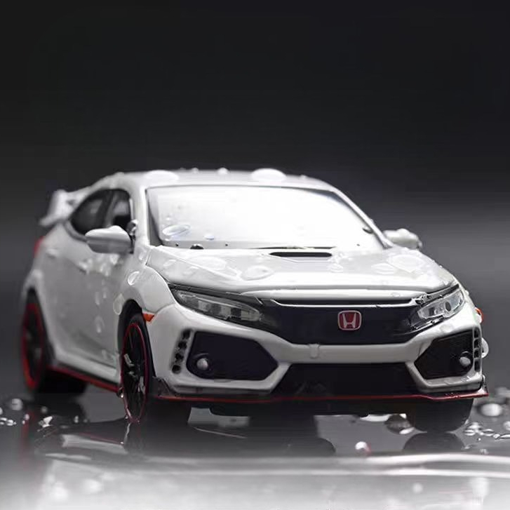 🔥Die Cast🔥 Honda Civic FK Type Comes With Stand 1:32 Alloy Pull Back ...