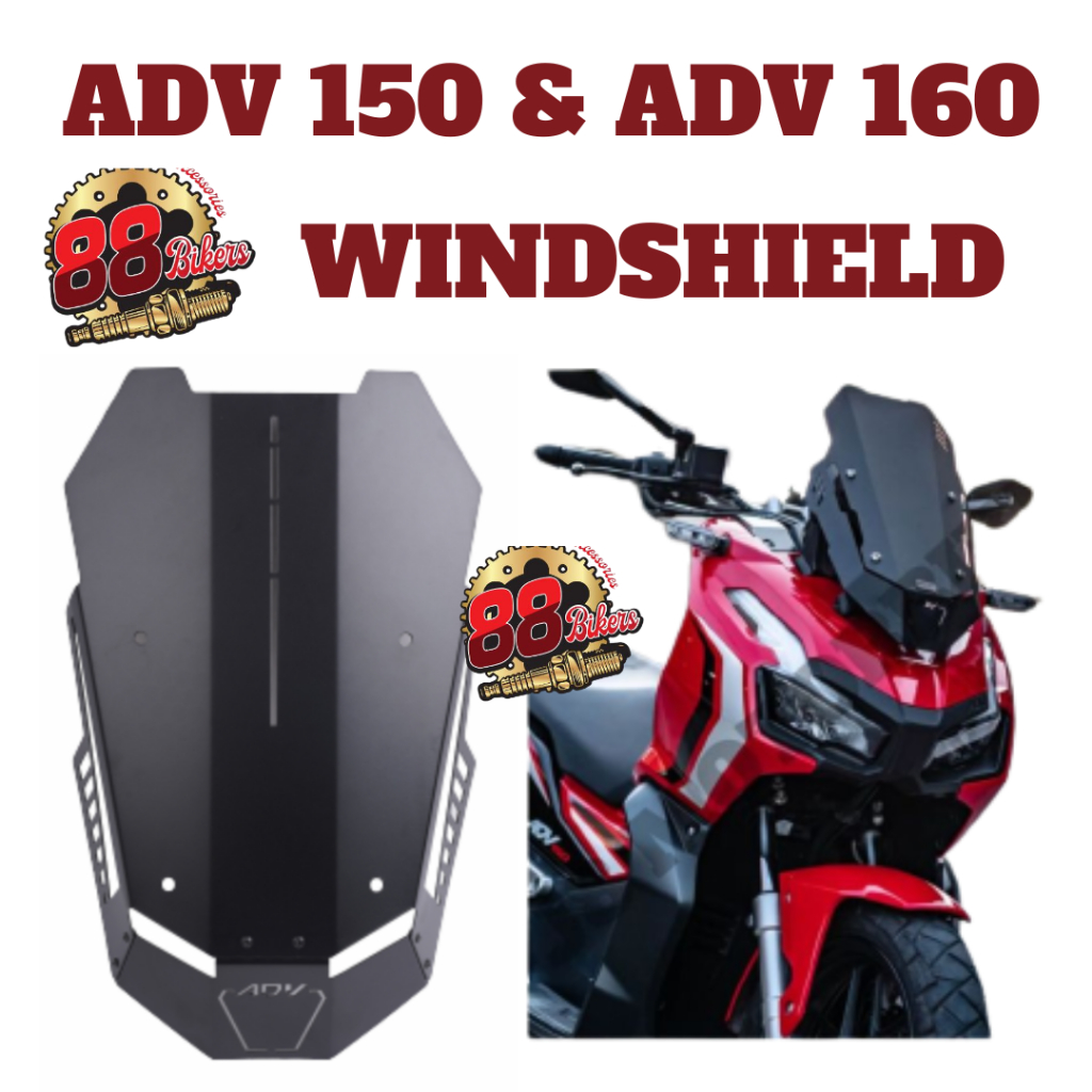 NEW HONDA WINDSHIELD VISOR ADV 150 ADV 160 ALUMINIUM WINDSHIELD VISOR ...