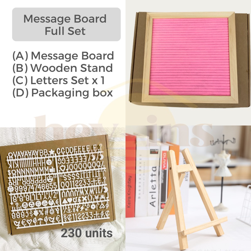 🔥 Home Deco🔥 Decoration Message Board Set Replaceable Alphabet Letter ...