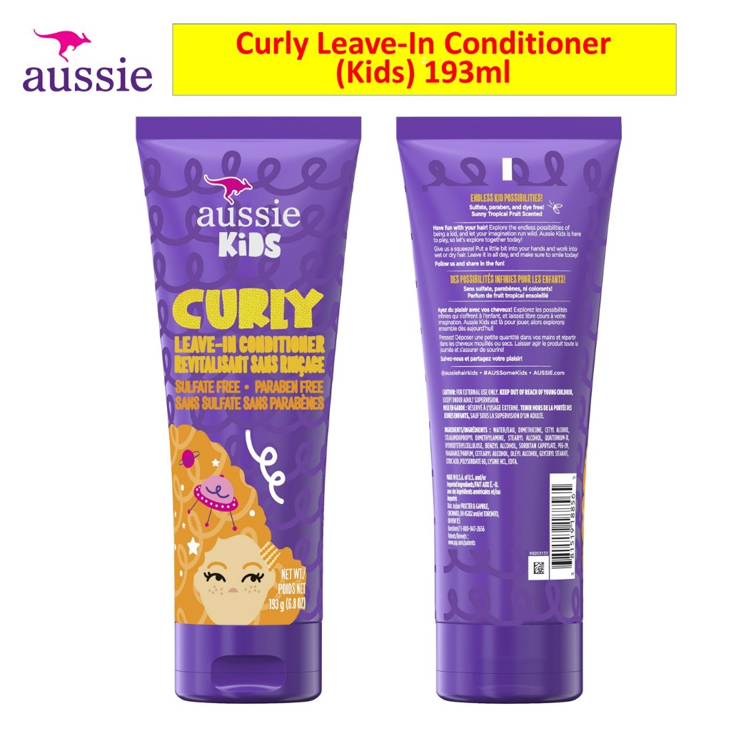 AUSSIE KIDS Shampoo Conditioner/Detangler for Curly Hair All Types Hair ...