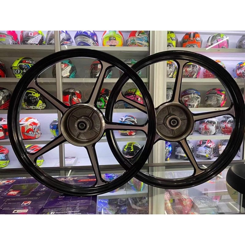 SPORT RIM 505 W100 WAVE100 5 KAKI MOTOR SPORT RIM HITAM 505 | Shopee ...