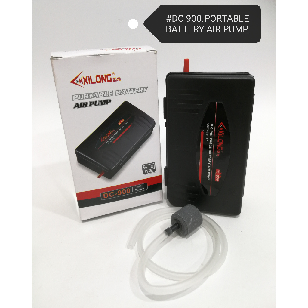 Xilong Portable Battery Air Pump DC-900 Size D for Aquarium Fish Pam ...
