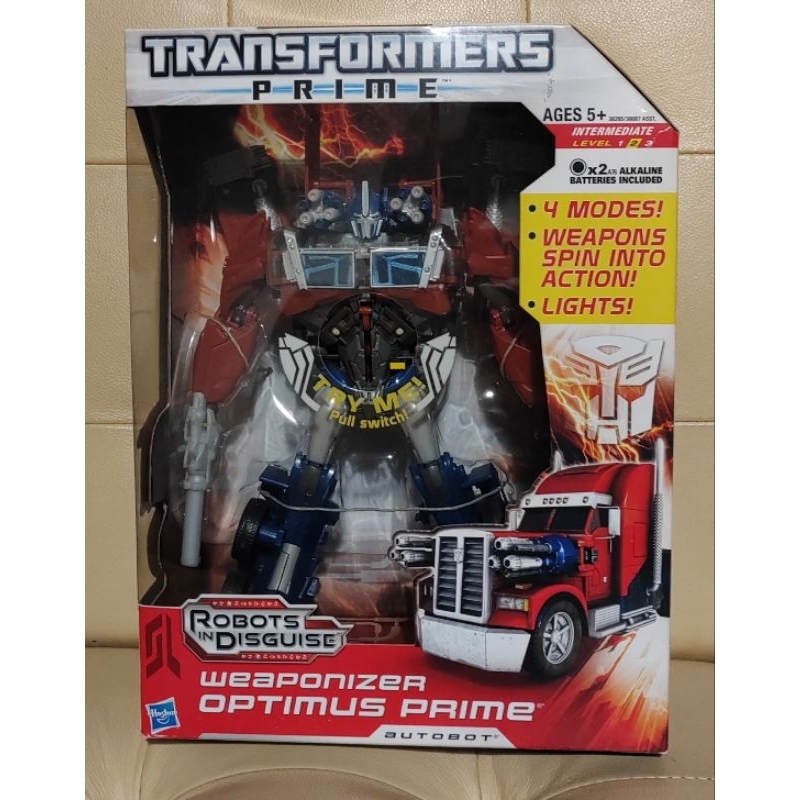Hasbro Transformers Prime Animated Weaponizer Optimus Prime Robot In ...