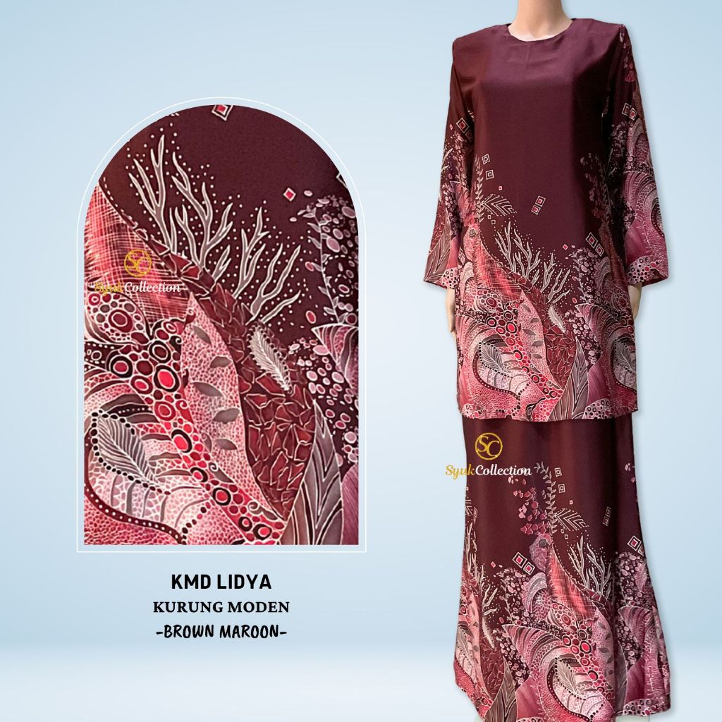 Baju Kurung Moden Batik Exclusive Kain Duyung Material Setapura Luxe saiz S-XL | Shopee Malaysia