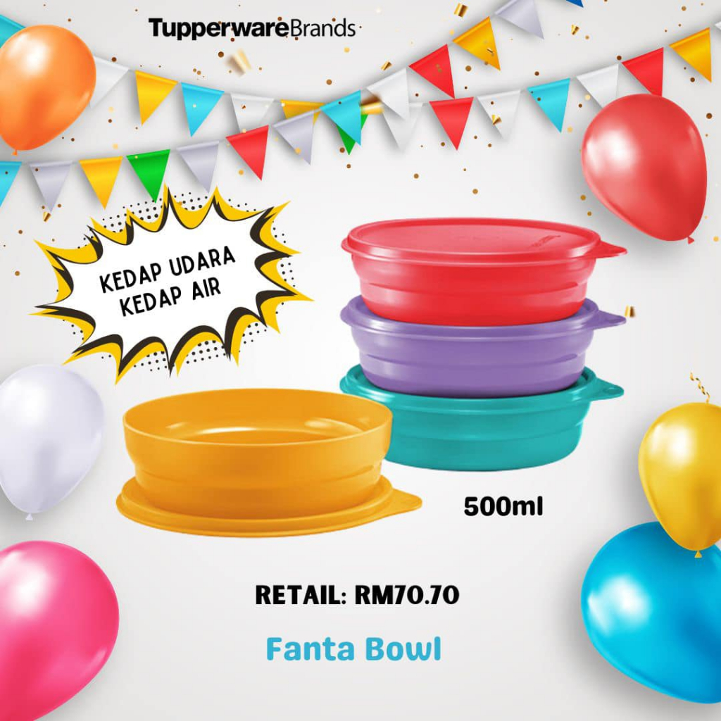 Tupperware Fanta Bowl 500ml Colourful bowls (cereal bowls) Modular ...