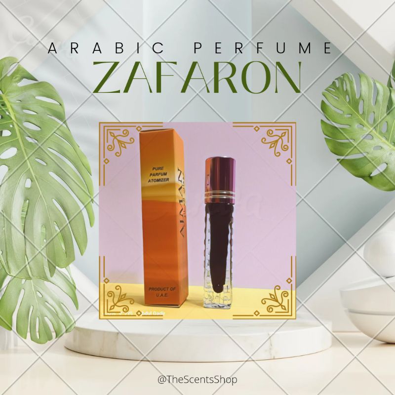 Pati minyak wangi Zafaron merah Arabic Perfume Zafaron Asli | Shopee ...